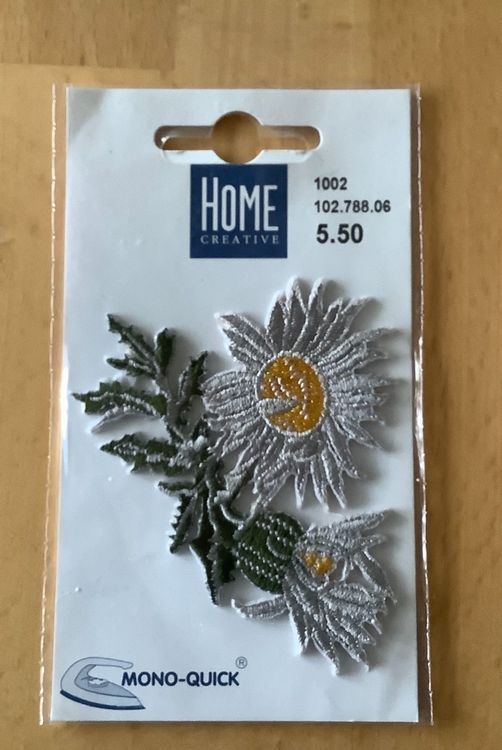 Bügel Patch Distel Blumen Aufbügler (Neu und originalverpackt) in für ...