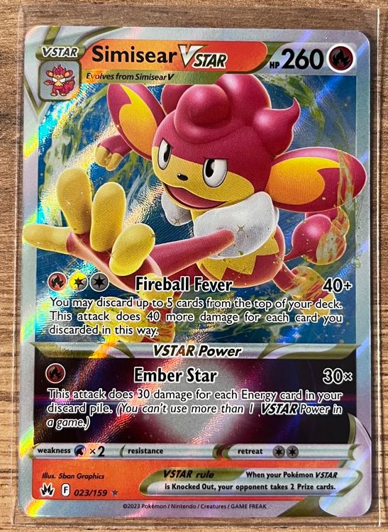 Simisear VSTAR 23/159 Pokemon Crown Zenith (Gebraucht) in Andelfingen ...