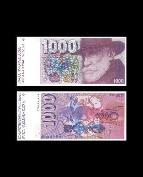1000 Franken Note Serie 6 (Replica) (Neu (gemäss Beschreibung)) in Arch ...