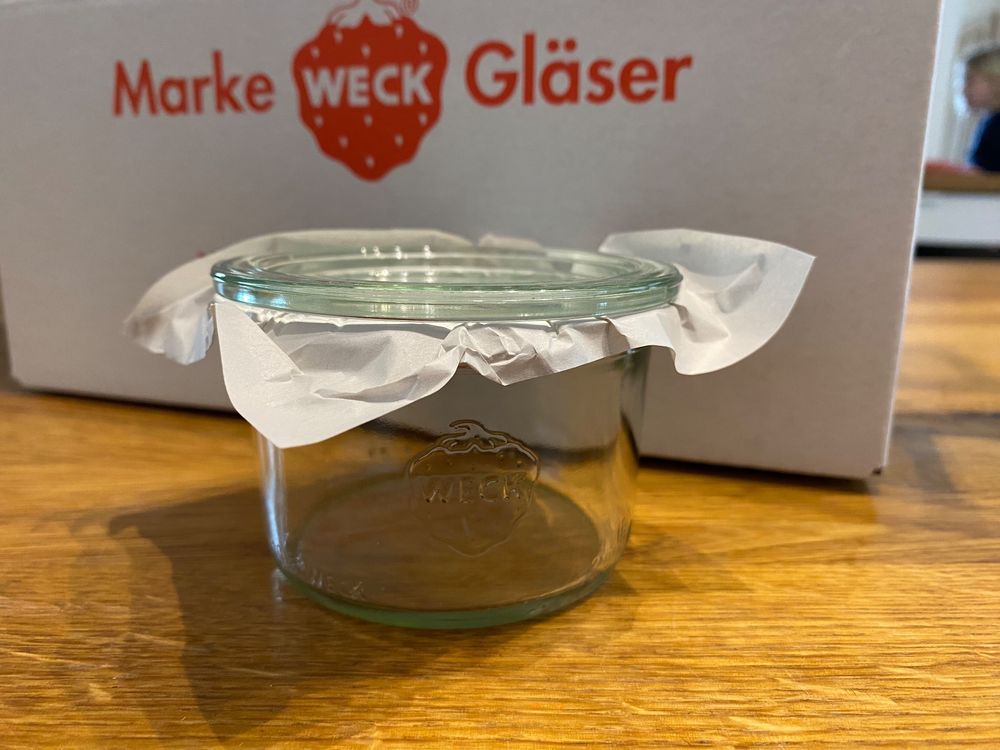 Weck Gläser 200 ml Sturzform 12 Stück mit Deckel (Neu und ...