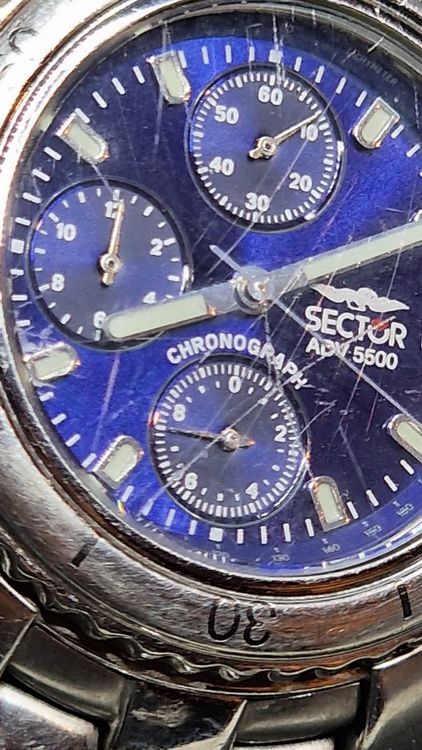 SECTOR ADV 5500 Chronograph mit Datum, 38,5mm Quartz (Gebraucht) in ...