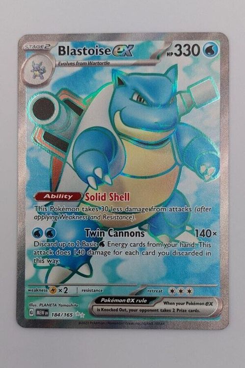 Blastoise ex (184/165 Holo Set 151) NM / ENG | Kaufen auf Ricardo