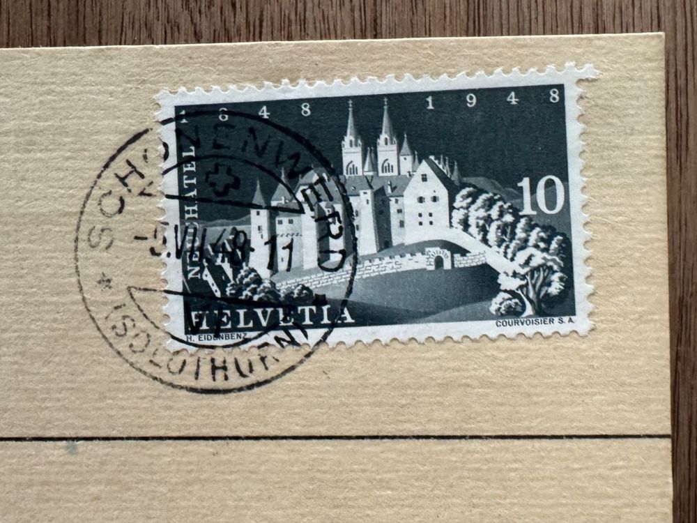 Nr. 282, Bahnstempel UND Poststempel von Schönenwerd (SO) (Gebraucht ...