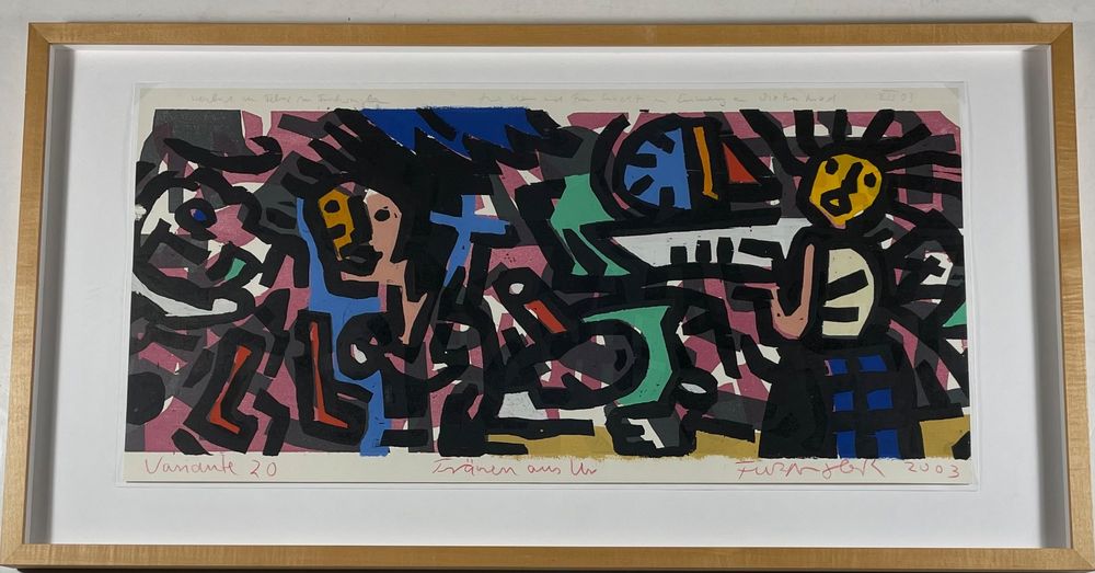 Grosse Interessante Mischtechnik unleserlich Signiert (Gebraucht) in Root für CHF 15 – mit ...