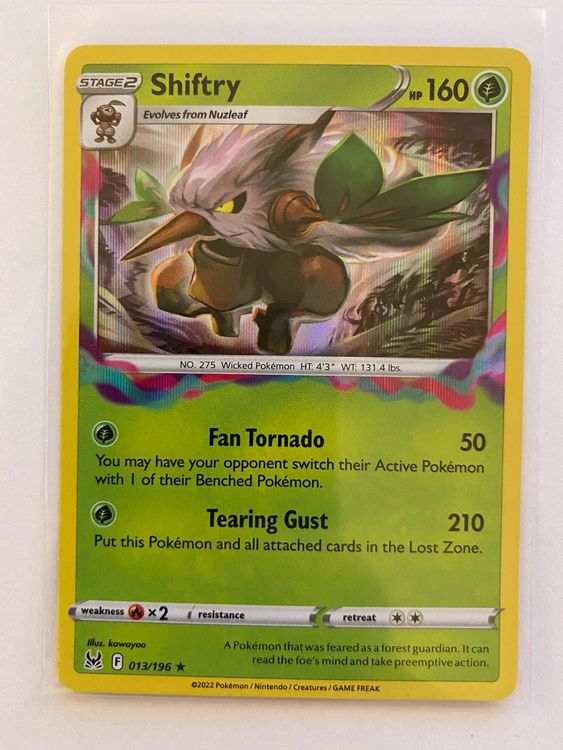 Pokemon Shiftry 013/196 holo Lost Origin EN | Kaufen auf Ricardo