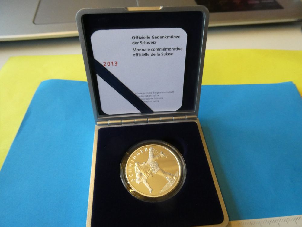 Schweiz 2013, 20 Franken Sondermünze Schwingen Silber (Neu (gemäss Beschreibung)) in Hinterforst ...