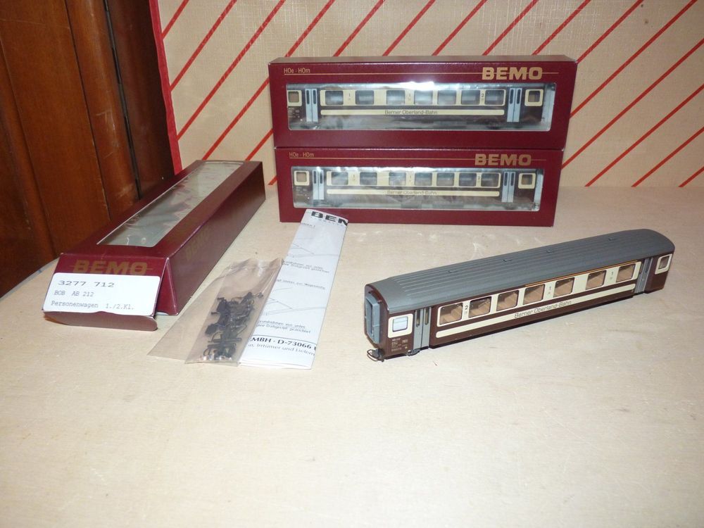 Personenzug der BOB Spur H0m Bemo (Neu (gemäss Beschreibung)) in Rudolfstetten für CHF 135 – mit ...