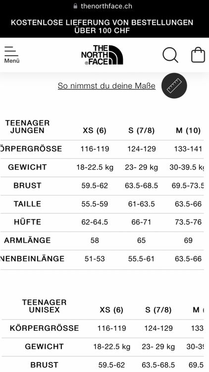 THE NORTH FACE JUNIOR 700 GR.M (140) | Kaufen auf Ricardo