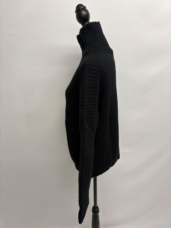 Acne Studios Schwarzer Strickpullover Rollkragen S/M Wolle (Gebraucht ...