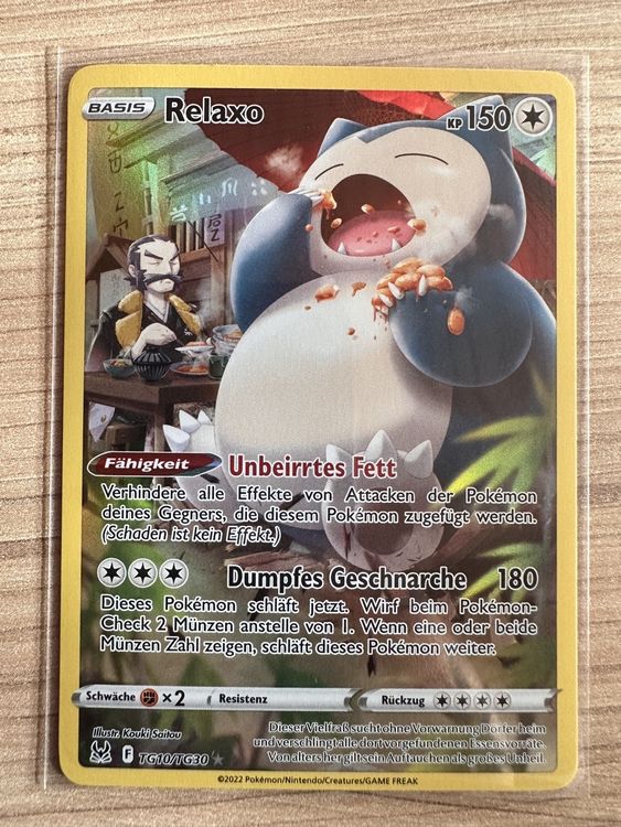 Relaxo Fullart Pokemon Karte | Kaufen auf Ricardo