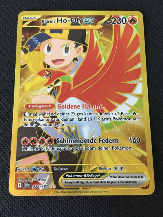DRI 239 Klarins Ho-Oh ex - Pokémon - Ewige Rivalen - DE (Neu (gemäss ...