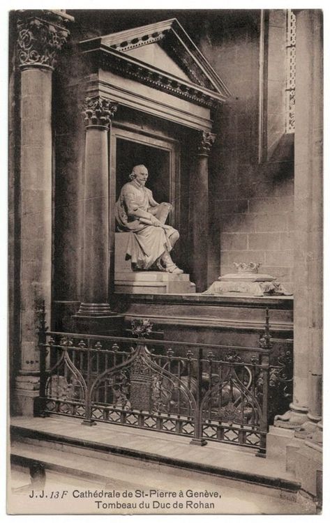 Religion: Genève, Cathédrale St-Pierre, tombeau Duc de Rohan (Gebraucht ...