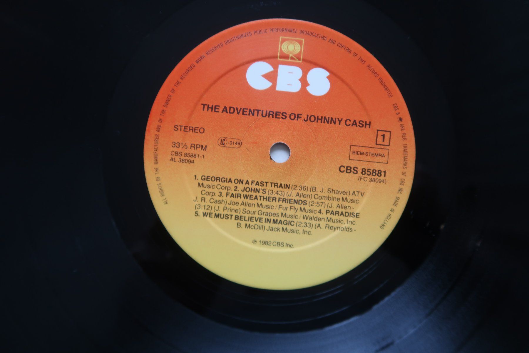 JOHNNY CASH - THE ADVENTURES OF - VINYL LP (Gebraucht) in Basel für CHF ...