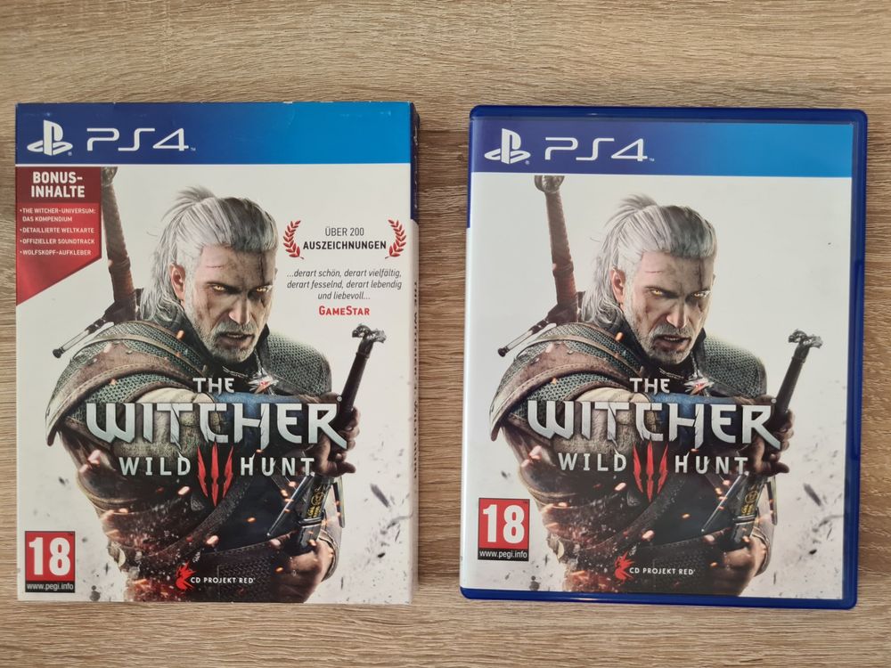 The Witcher 3 III Wild Hunt + Soundtrack,Map & Stickers- PS4 (Gebraucht ...