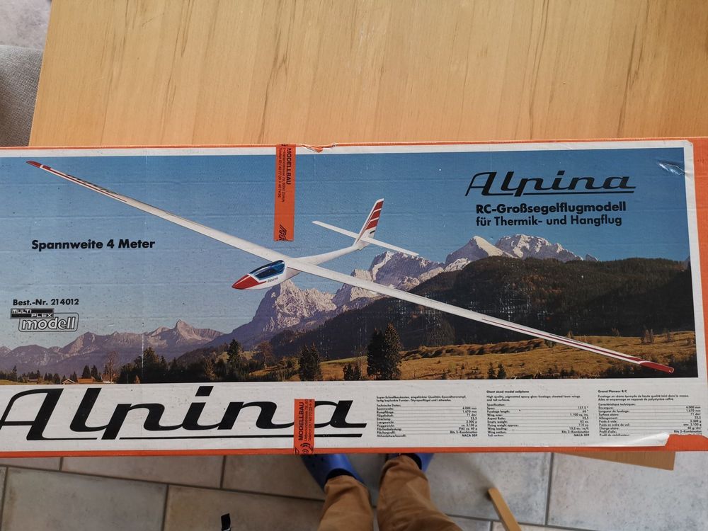 Segelflugzeug Multiplex Alpina 4m Flügel | Kaufen auf Ricardo