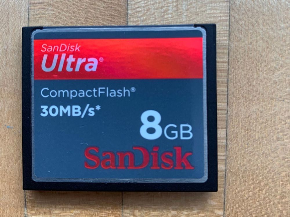 SanDisk Ultra CompactFlash (CF) 8GB (Gebraucht) in Buchs AG für CHF 8 ...