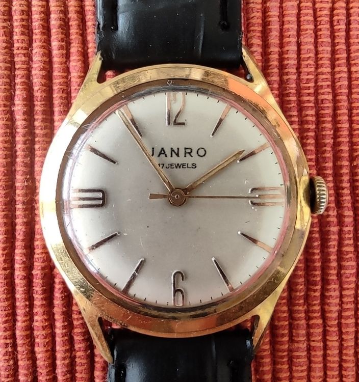 Armbanduhr JANRO vergoldet Schweiz | Kaufen auf Ricardo