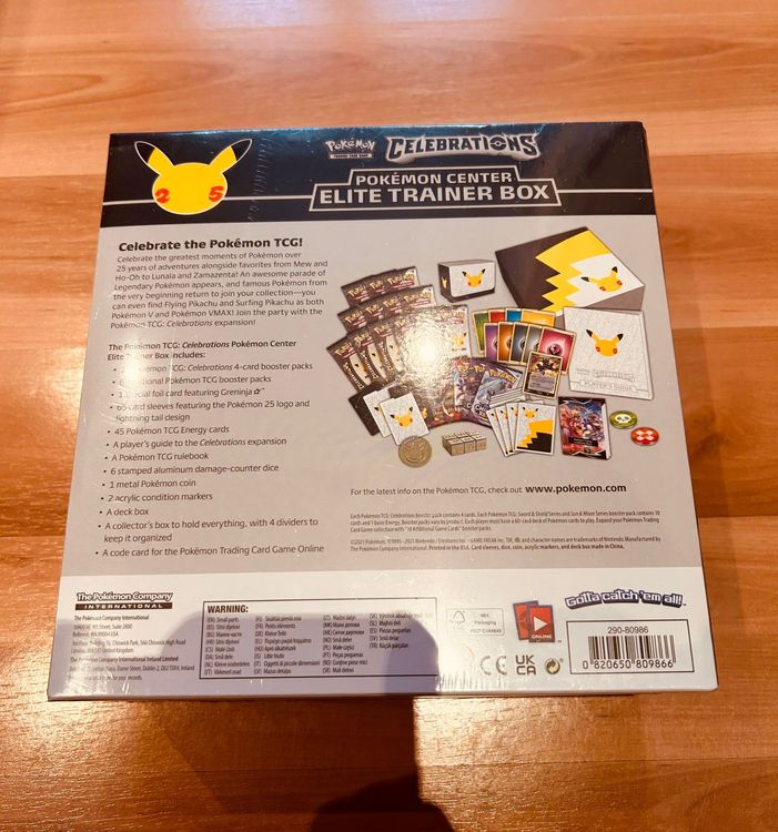 Pokémon Celebrations PokémonCenter Elite Trainer Box Neu&OVP (Neu und ...