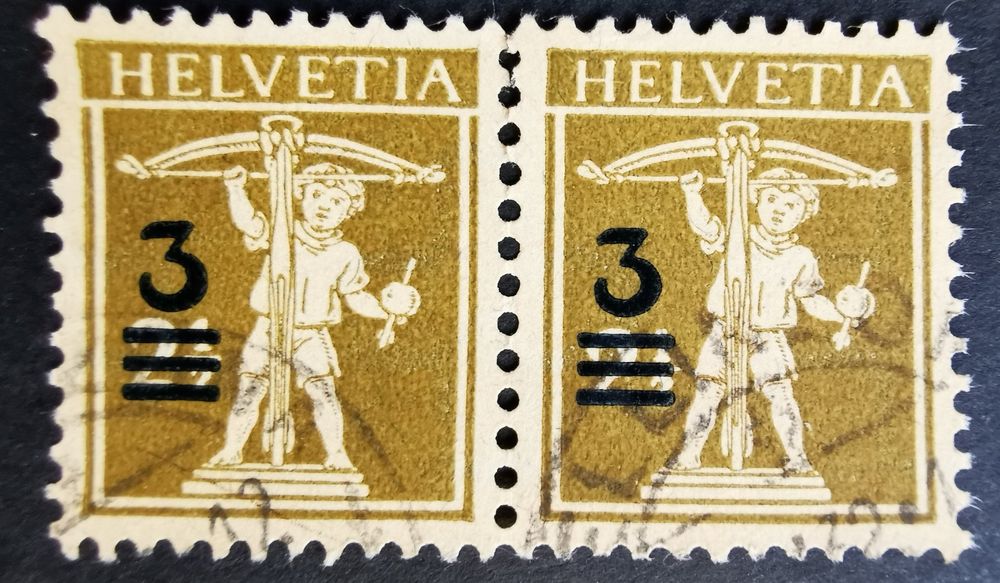 TR22 Timbre Suisse Fils de Tell Oblitere (Gebraucht) in Cousset für CHF 0.85 – mit Lieferung auf ...