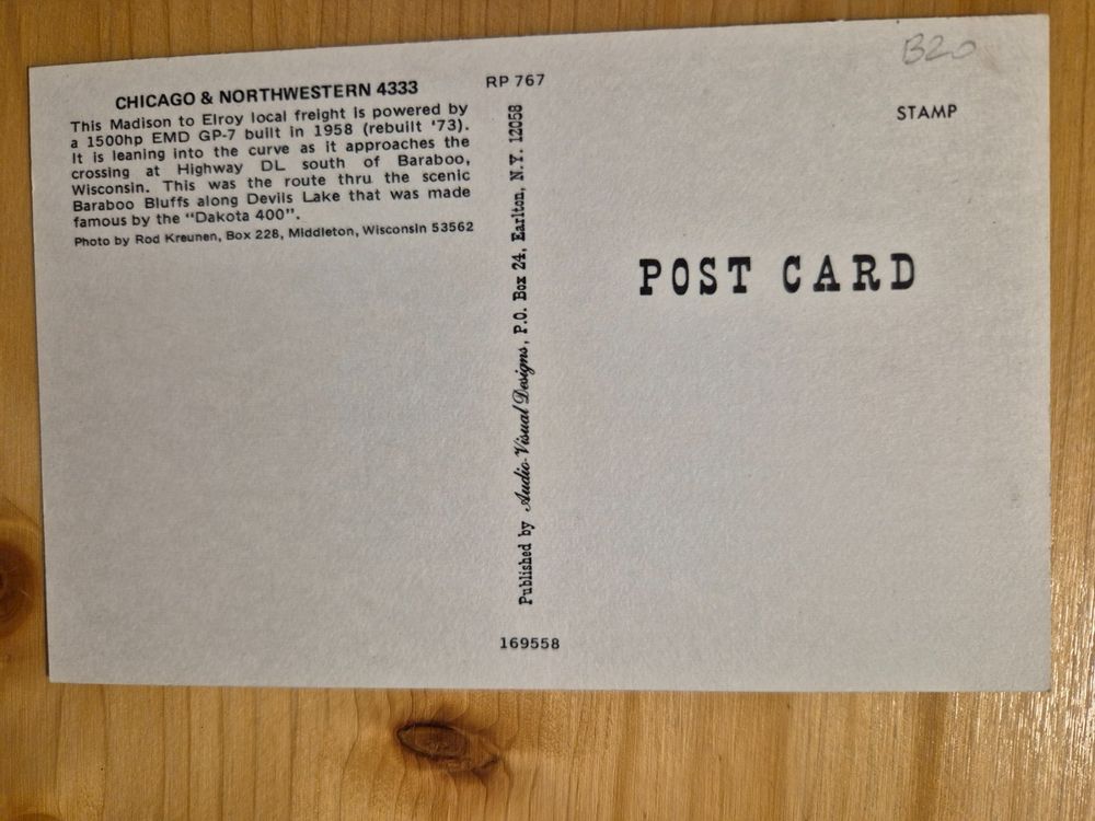 Chicago & Northwestern - Diesel-Lok EMD GP-7 4333 (Gebraucht) in St ...