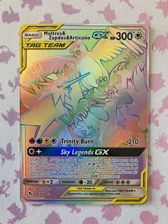 Pokemon tag team moltres zapdos articuno secret 69/68 « EN » (Usato) a ...