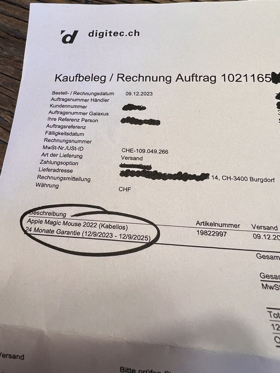 Apple Magic Mouse (Schwarz) - Wie neu, mit Garantie! (Neu (gemäss ...