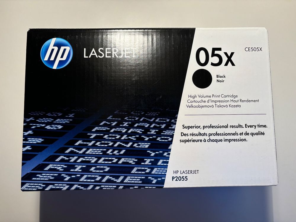 Original HP Nr. 05X black Toner / CE505X (Neu und originalverpackt) in ...