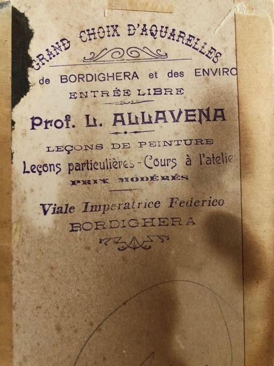 Luigi ALLAVENA (1878-1959), Original Aquarell, signiert | Kaufen auf ...