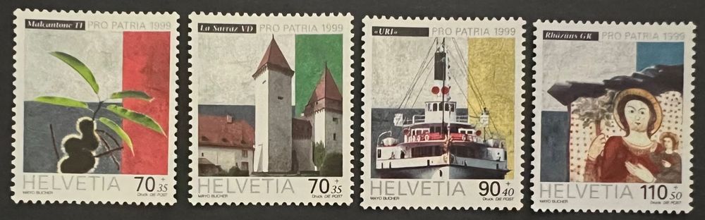 Briefmarken Pro Patria Kulturgüter und Landschaften 1999 (Neu (gemäss Beschreibung)) in ...