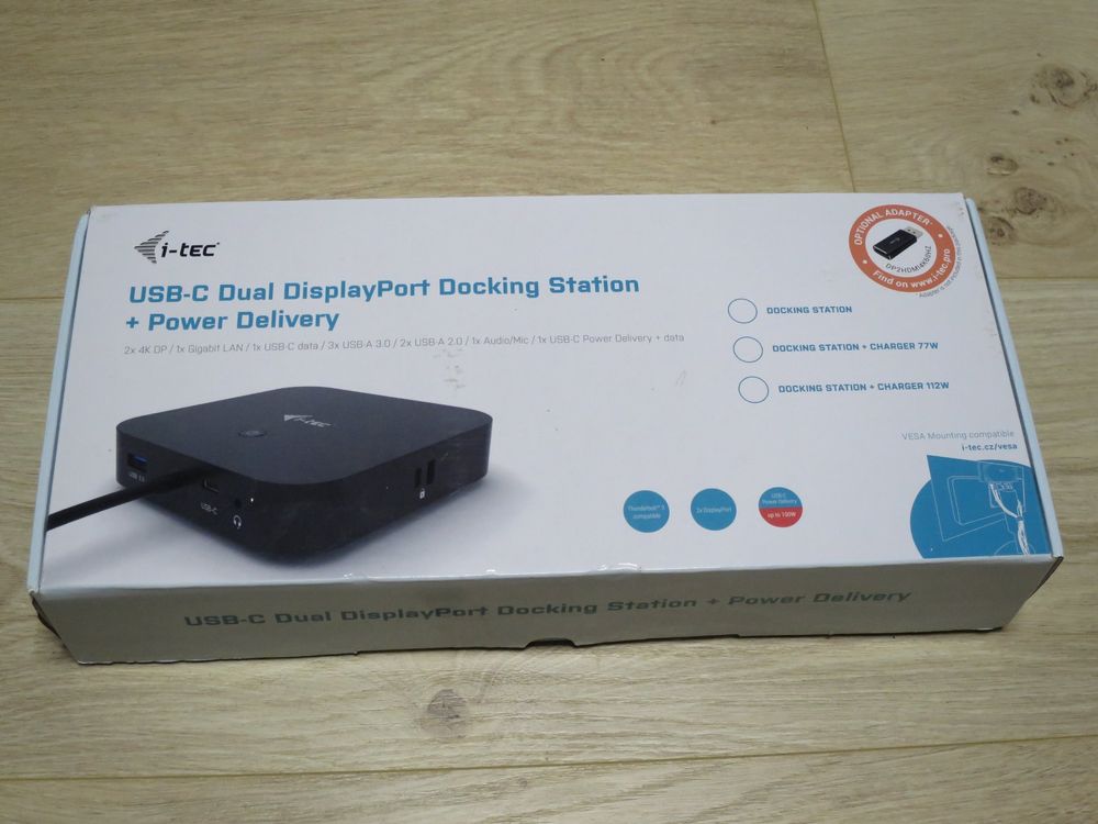 i-TEC Dual DisplayPort USB-C PD Dockingstation | Acheter sur Ricardo