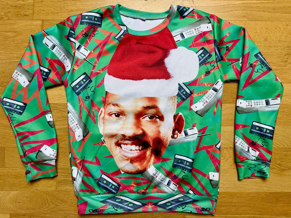 DER PRINZ VON BEL-AIR Weihnachtspullover Ugly Christmas S (Gebraucht ...
