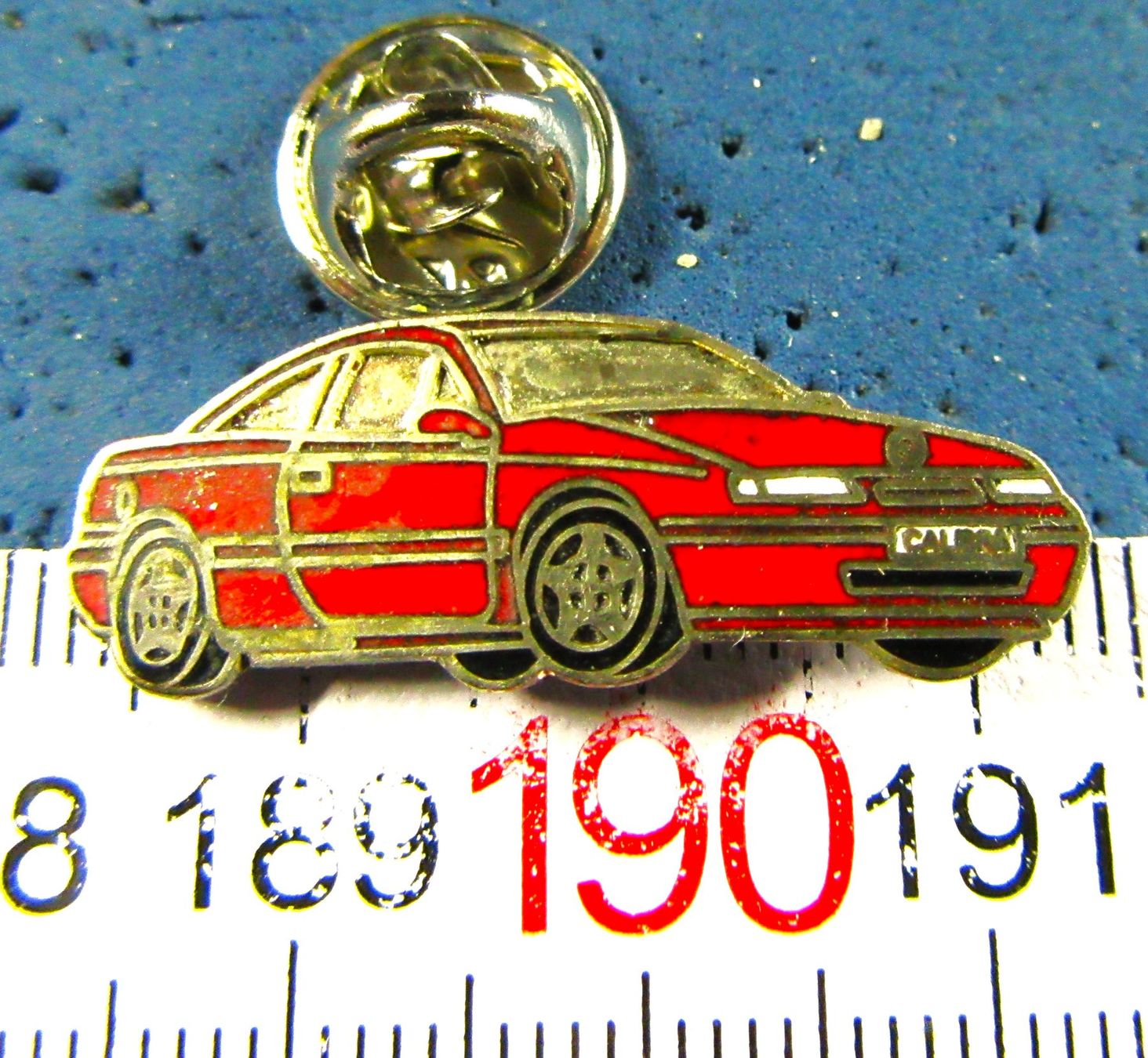 OPEL CALIBRA ROT AUTO PIN ENAMEL SILBRIG VINTAGE (Gebraucht) in ...
