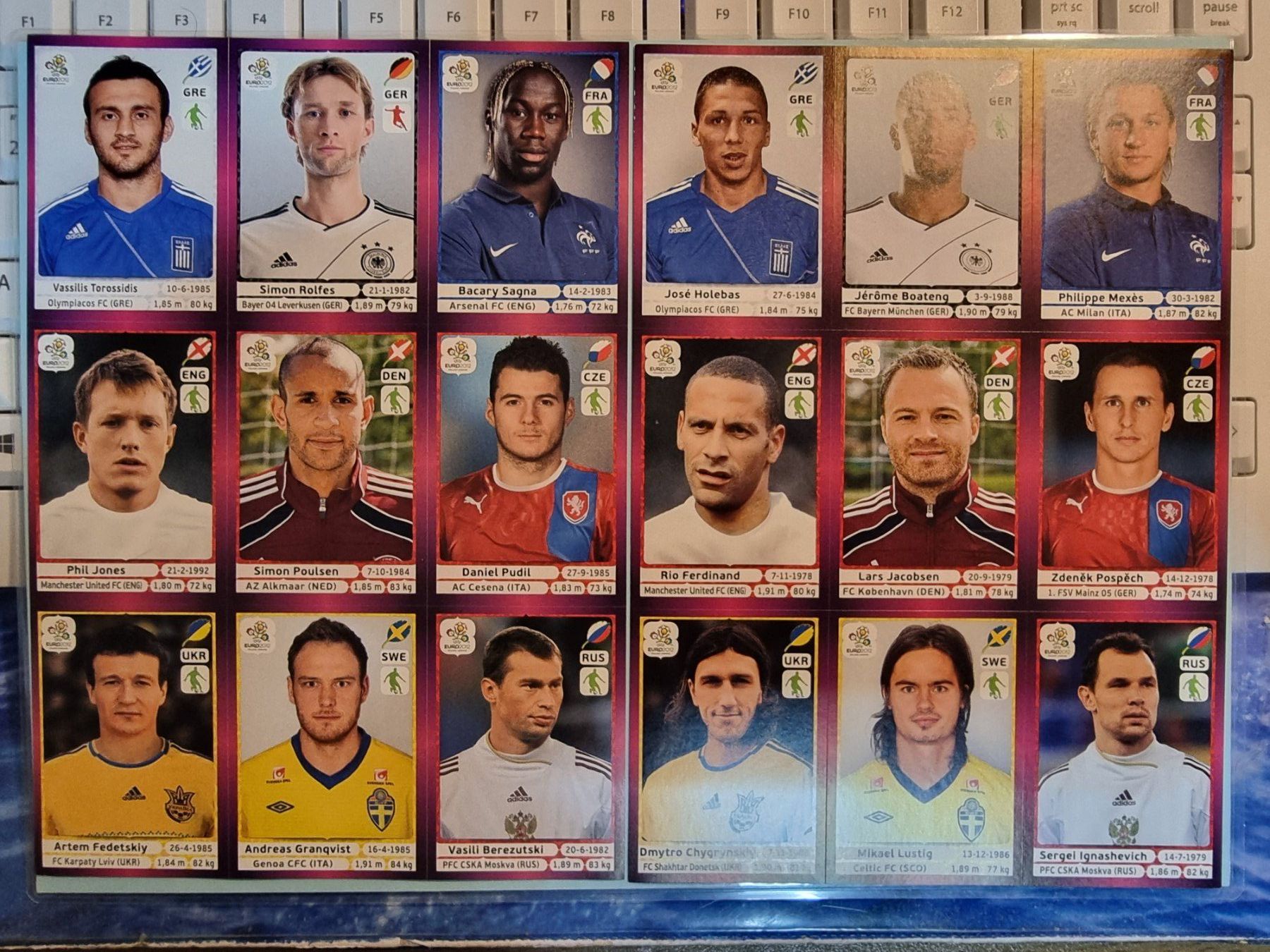 2012 panini em 2012, 6x bogen (Neu (gemäss Beschreibung)) in Oberglatt ...