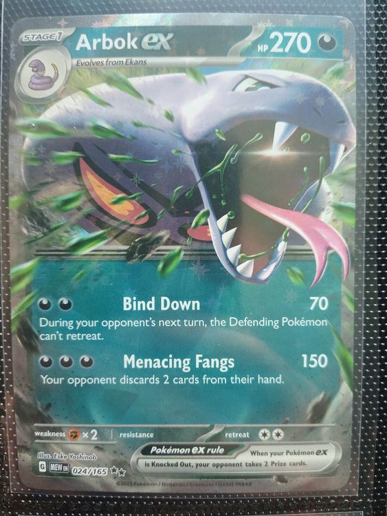 Arbok ex - Pokemon 151 Mew (Gebraucht) in für CHF 3.5 – mit Lieferung ...