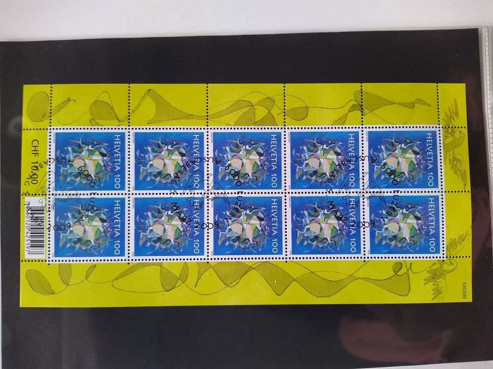 Briefmarkenbogen, Hans Erni Menschengeist, 2009, sauber | Kaufen auf Ricardo