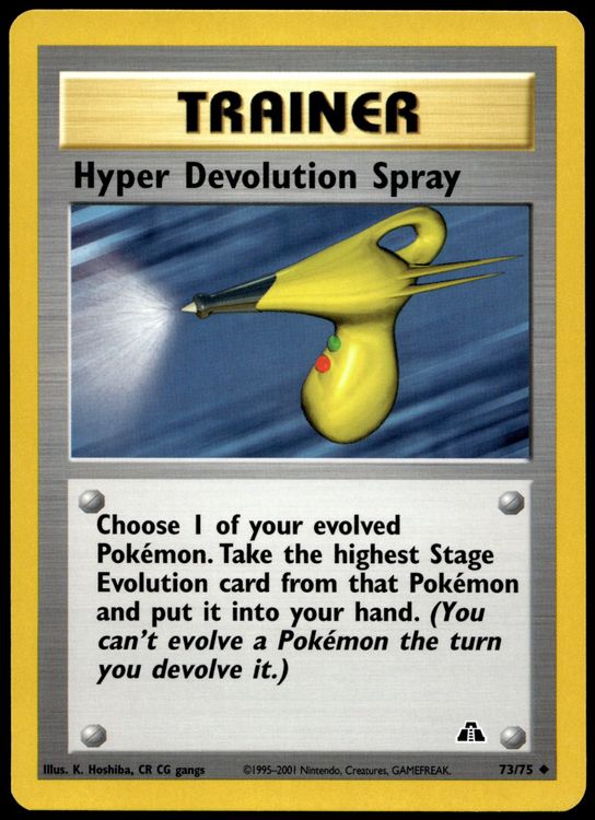 Hyper Devolution Spray 73/75 Pokémon Neo Discovery ab 1.- | Kaufen auf ...