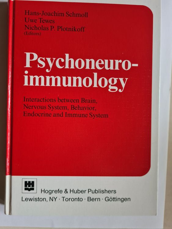 H-J. Schmoll, U. Tewes, N Plotnikoff "Psychoneuroimmunology" (Gebraucht ...