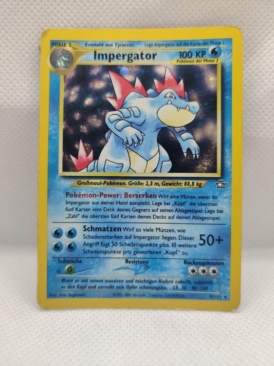 Impergator Neo Genesis, Pokemon Karte Holo TCG 2001 | Kaufen auf Ricardo