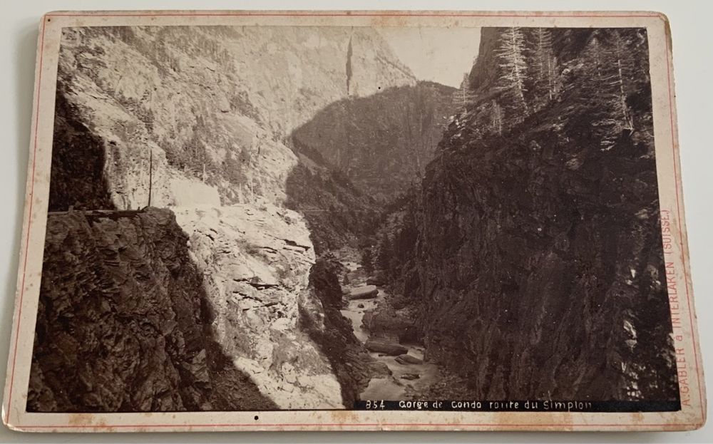 Fotografie VS Gorge de Gondo route du Simplon - A.Gabler 854 (Gebraucht ...