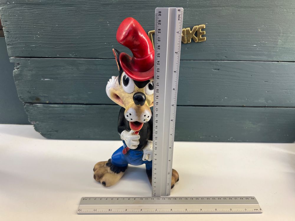 Vintage Walt Disney Figur Der Böse Wolf / Ledra İtalien (Gebraucht) in ...