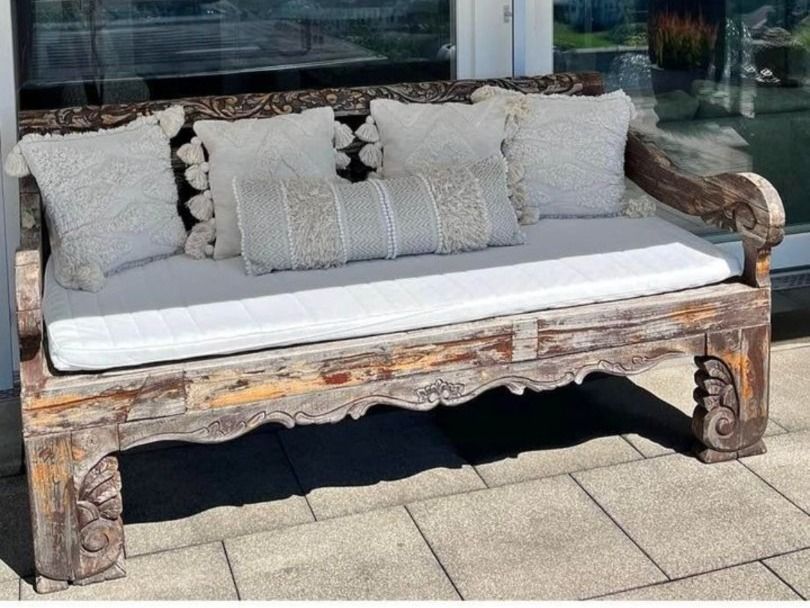 Bali Teak Holz Bank Sitzbank Gartenbank Lounge Gartenmöbel | Acheter ...