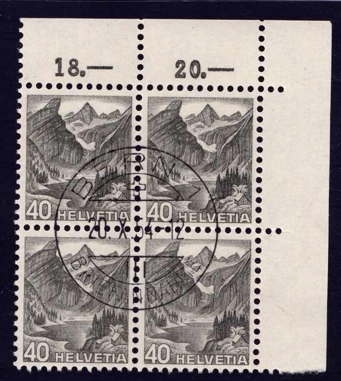 Viererblock Nr 209z gestemp. BERN 1 SBK 110.- (Gebraucht) in Delémont für CHF 11 – mit Lieferung ...