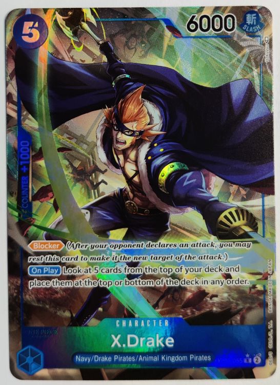 X. Drake OP05-055 R Alternate Art One Piece Karte Englisch (Neu (gemäss ...
