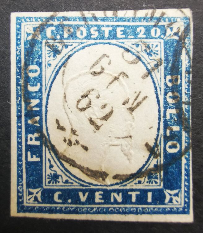 TR39 Timbre Italie Bollo Franco 20c 1862 Victor Emmanuel II (Gebraucht ...