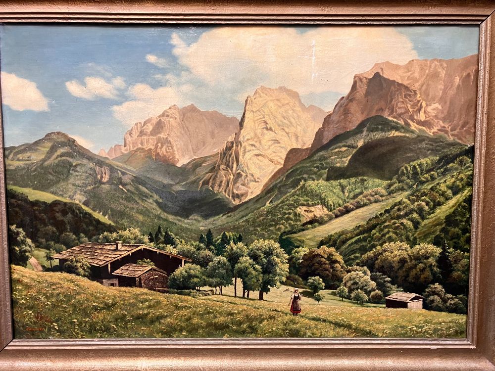 Gemälde Öl a. Lwd. signiert Adametz, Rahmen 115x84cm (Gebraucht) in ...