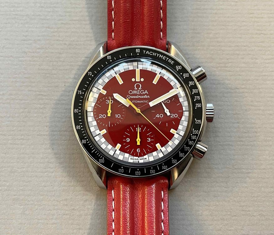 OMEGA SPEEDMASTER REDUCED RACING “MICHAEL SCHUHMACHER”,RED | Kaufen auf ...