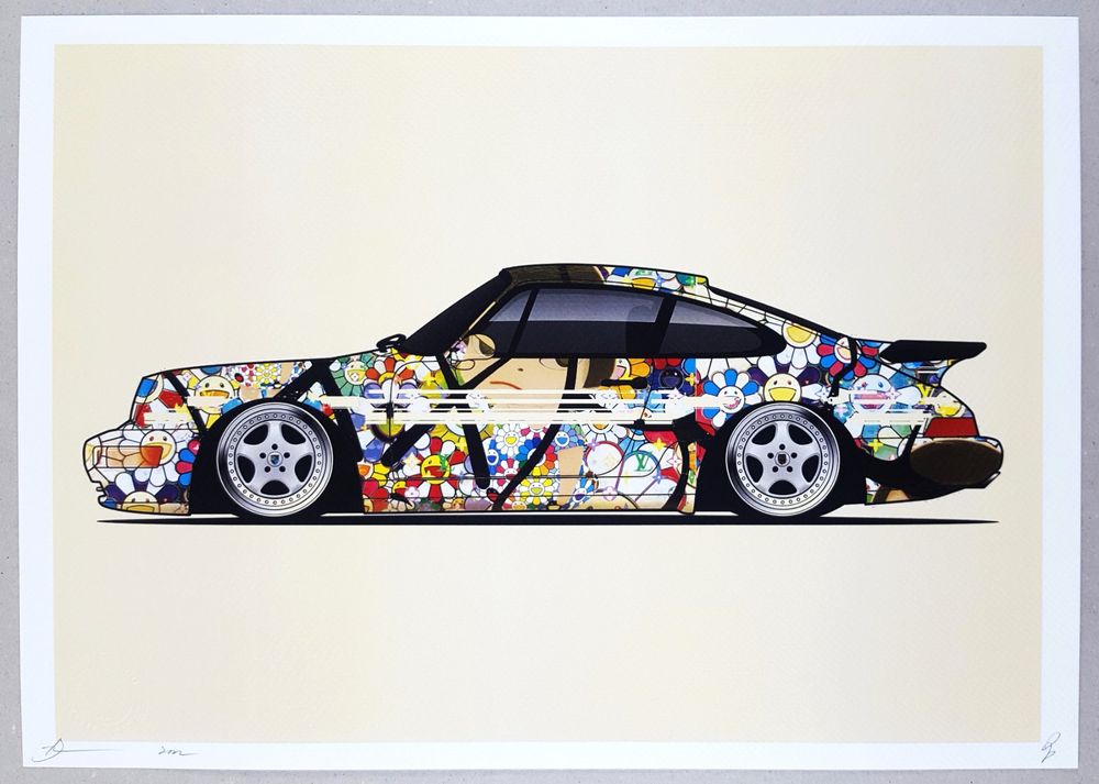 Death NYC Ltd Ed Pop Art Druck " Murakami Porsche 911 | Kaufen auf Ricardo