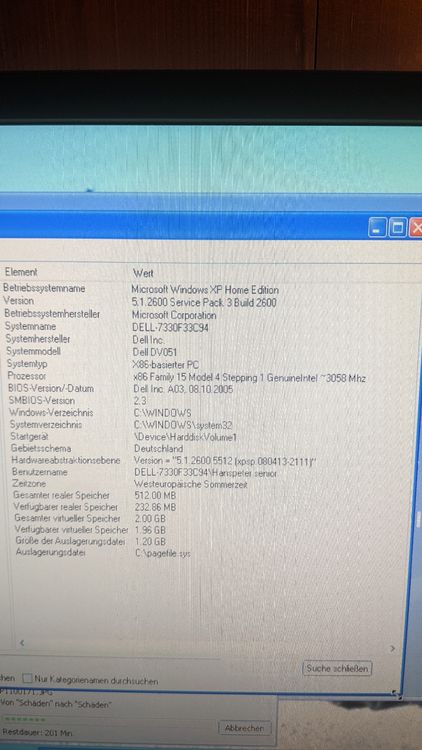 Dell Dimension 3100 PC mit Windows XP (Gebraucht) in Schaffhausen für ...