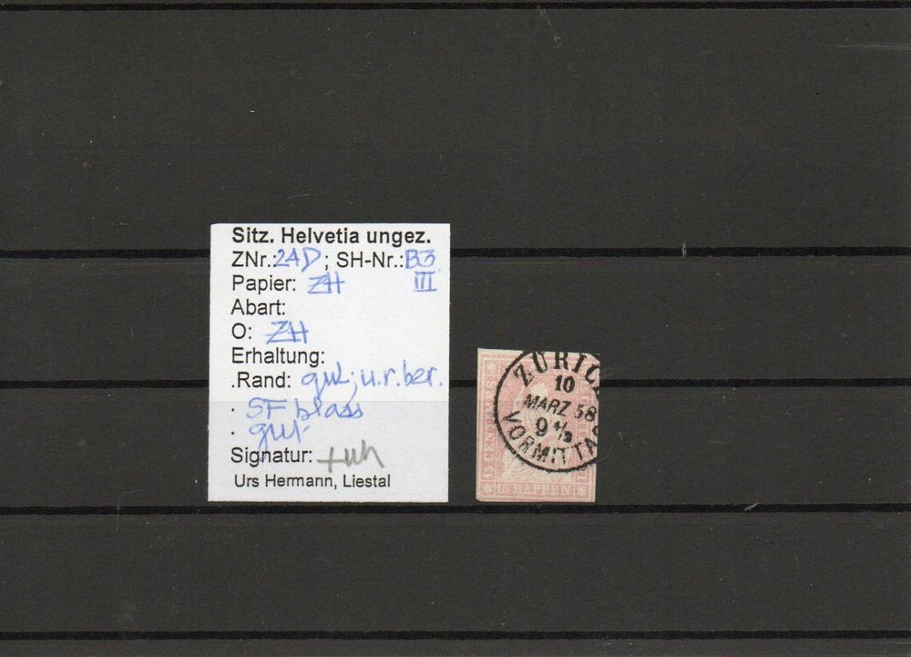 Strubel n°24D avec constat et signé (Gebraucht) in Moutier für CHF 18 ...