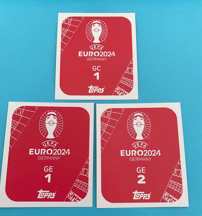 Topps Euro 2024 Sticker Gruppe 3x - GC 1, GE 1, GE 2 | Kaufen auf Ricardo